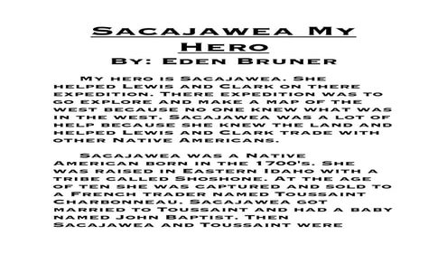 Poems About Sacagawea