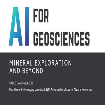 AI in Geosciences - Mineral Exploration and Beyond | PDF