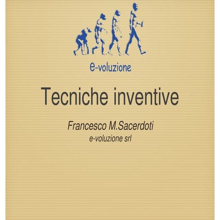 TBIZ 2012 - Tecniche Inventive | PDF