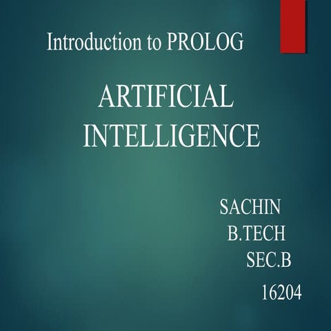Prolog Ppt Ppt Programming Languages Computing 1779