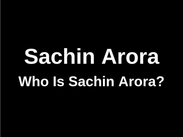Sachin Arora Acționar și Director General Al Peeraj Ppt