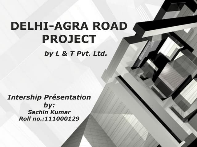 PROJECT REPORT ON ROAD CONSTRUCTION | PDF