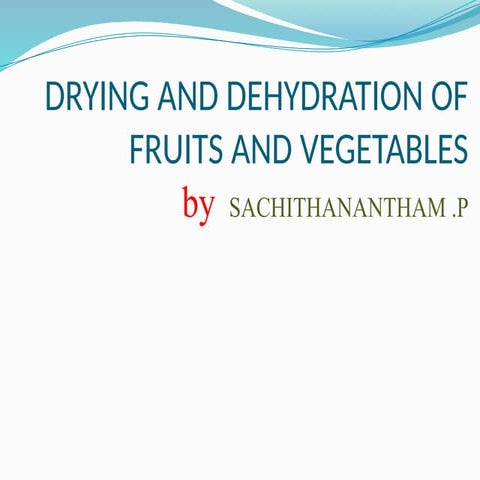 Dehydretion | PPTX