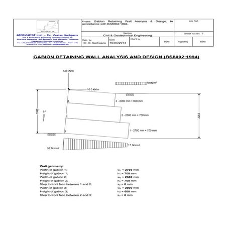 Gabion walls design guide | PDF