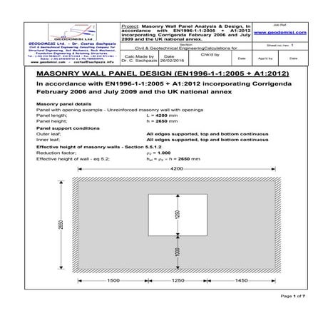 Sachpazis: Strip Foundation Analysis and Design example (EN1997-1:2004 ...