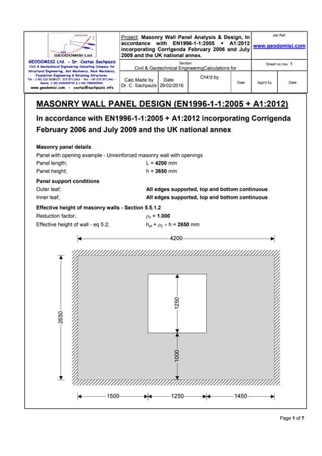 Sachpazis: Strip Foundation Analysis and Design example (EN1997-1:2004 ...
