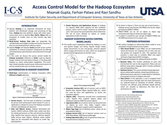 Object Tagged RBAC Model for Hadoop Ecosystem | PDF | Databases | Computer Software and Applications