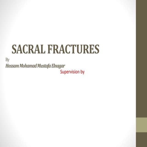 Sacral fracture | PPTX