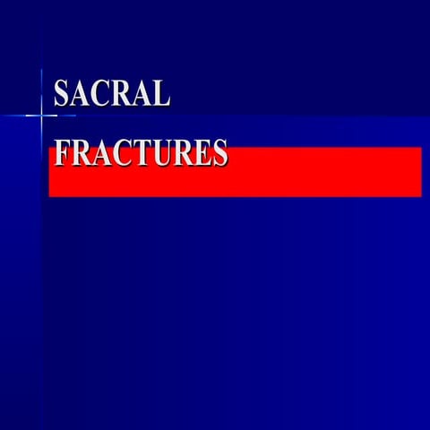 Sacral injuries | PPT