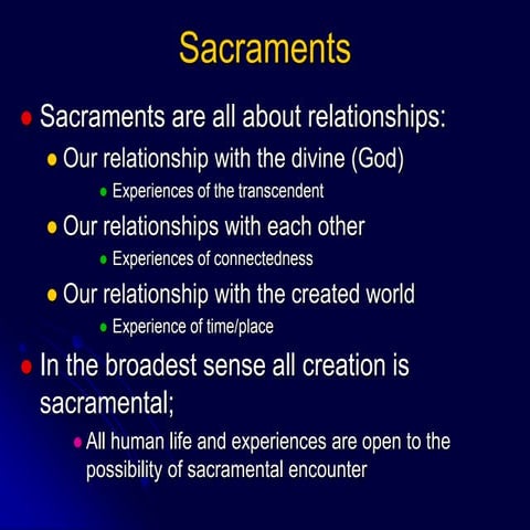 Sacraments | PPTX