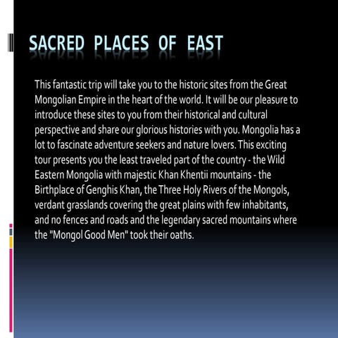 Sacred places of east | PPTX