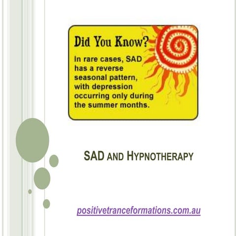 Understanding Seasonal Affective Disorder (SAD): A Comprehensive Exploration | PDF