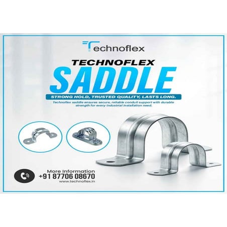 🔩 Technoflex Saddle Clamp – Strong Hold, Secure Fit ⚙️ | PDF