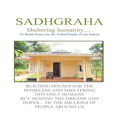 Sadhgraha hrds India Tribal Housing Project | PDF