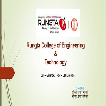 CELL DIVISION | PPTX