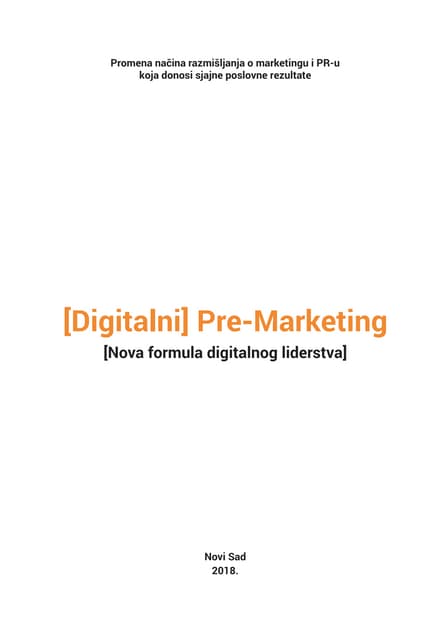 Medjunarodni marketing program | PDF