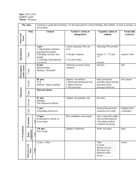 Noting details lesson plan | DOCX