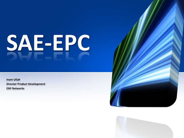 4G EPC architecture by saurav sarker | PPTX