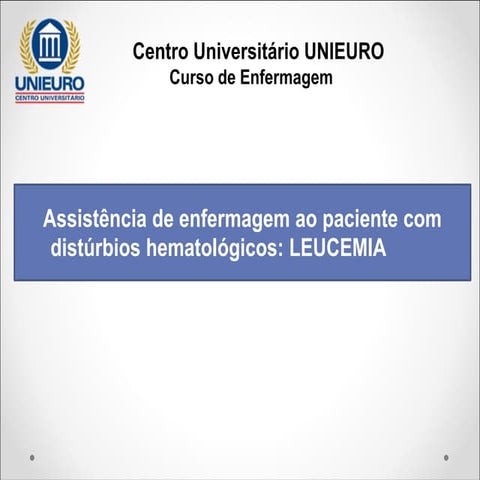 Apresentação leucemia | PPSX