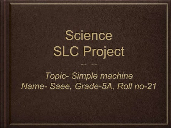 Simple machines | PPT