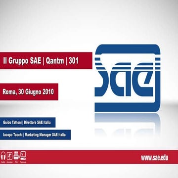 SAE Group Studio301 Qantm | PPT