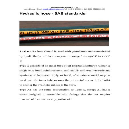 Sae hydraulic hose | PDF | Canoeing and Kayaking | Extreme Sports