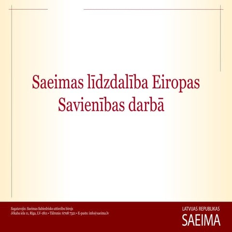 Saeima isa lv | PPT