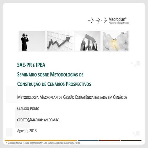 Metodologia Macroplan de gestão estratégica baseada em cenários | PDF