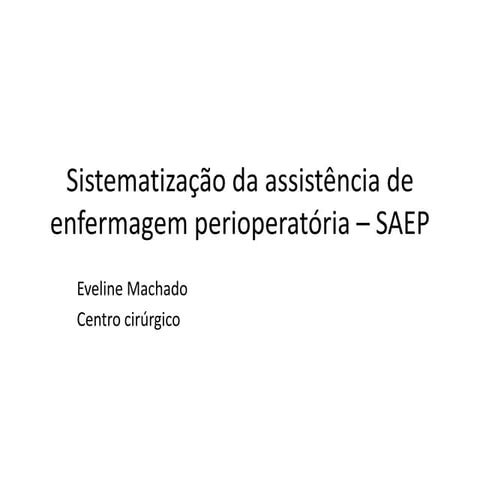 Aula de cuidados com drenos | PPT