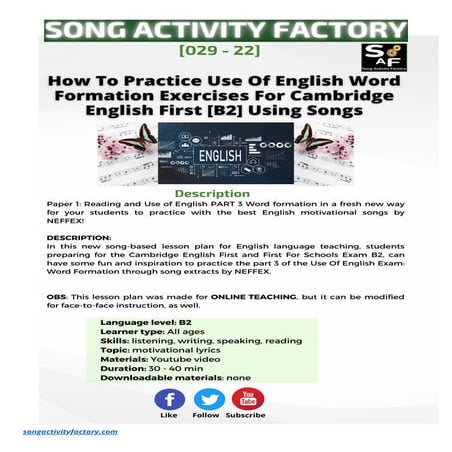 How To Practice Use Of English Word Formation Exercises For Cambridge ...