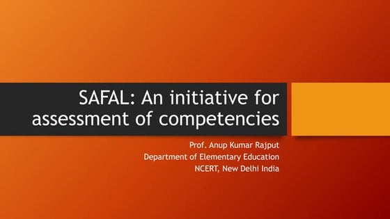 Annexure-1 (SAFAL Orientation Session).pdf | Computing | Technology ...