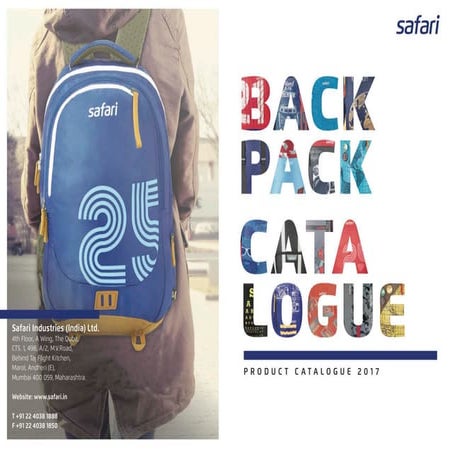 Safari Backpack Catalogue 2017 | PDF