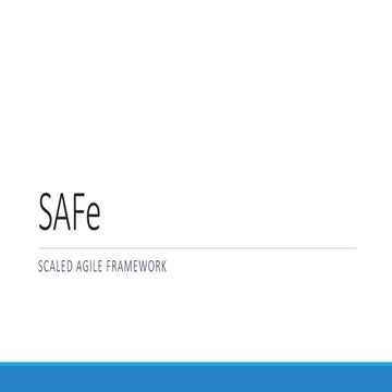 Scaled Agile Framework | PPTX