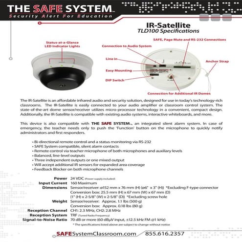 Safe ir-satellite-spec-sheet-email (1) | PDF
