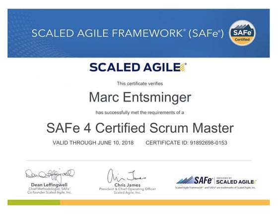 Certified SAFe 6 Agilist (SA) by Scaled Agile | PPT