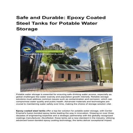 Epoxy Coated Steel Tanks_ Reliable and Durable Storage Solutions .docx
