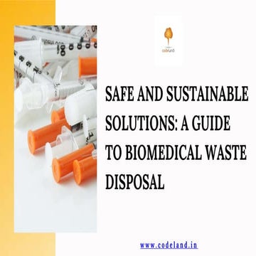 BIOMEDICAL WASTE MANAGEMENT TECHNIQUES AND TIPS | PPTX