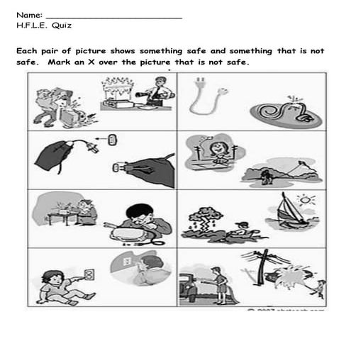 Safe around electricity hfle quiz | DOCX