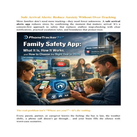 Safe Arrival Alerts_ Reduce Anxiety Without Over-Tracking | PDF