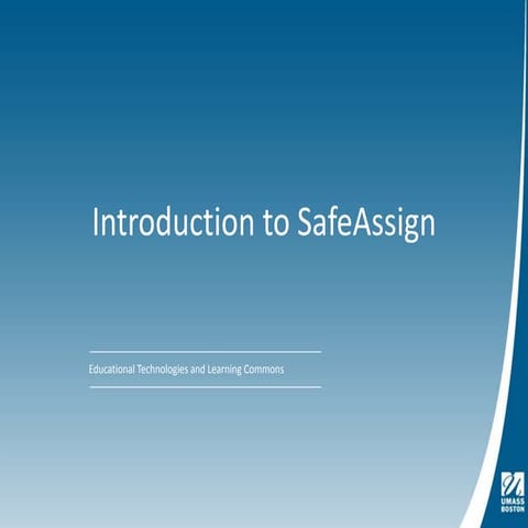 Using SafeAssign | PPT