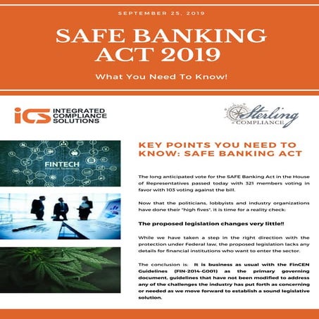 Safe Banking Act 2019: What You Need To Know! | PDF