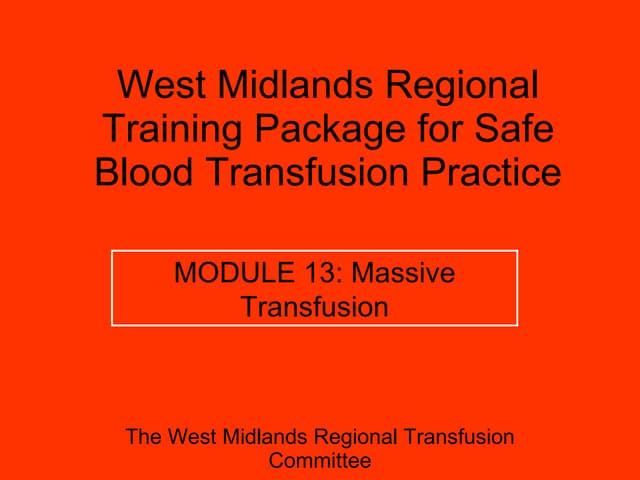 Blood Administration