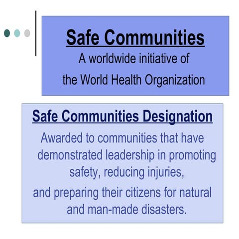 Safe communities | PPT