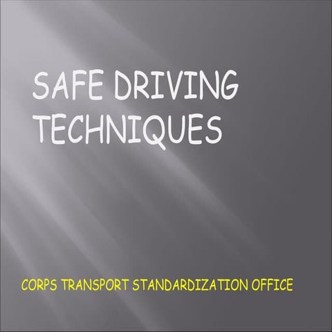 Defensive Driving Training PPT.PPTX