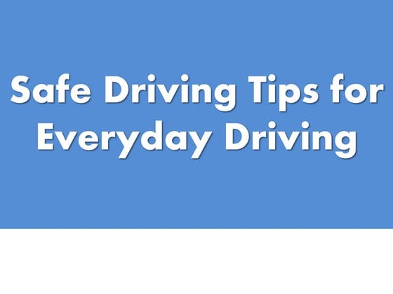 Safe Driving | PPT