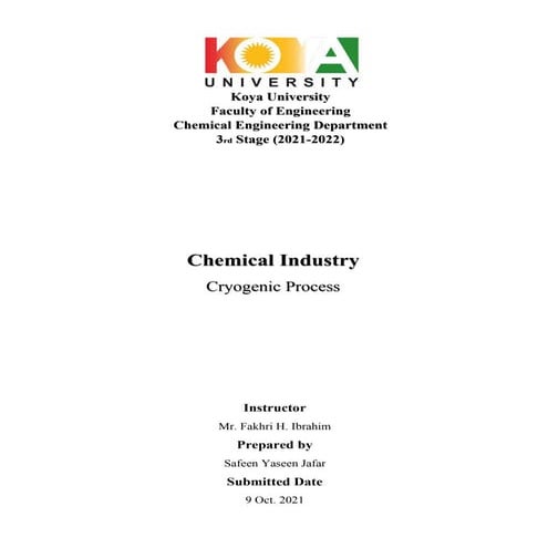 Cryogenic Manufacturing Process | PDF