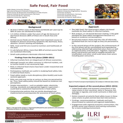Safe Food, Fair Food: Reducing health risks from animal source foods | PDF