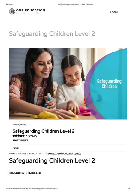 Safeguarding Children Training Course/Important Facts about ...