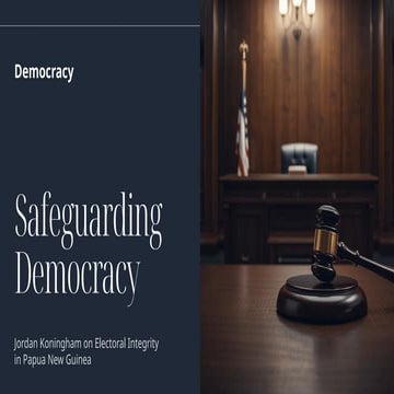 Safeguarding Democracy: Jordan Koningham on Electoral Integrity in ...