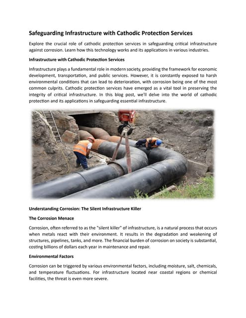 Understanding the Key Components of a Cathodic Protection System | PDF